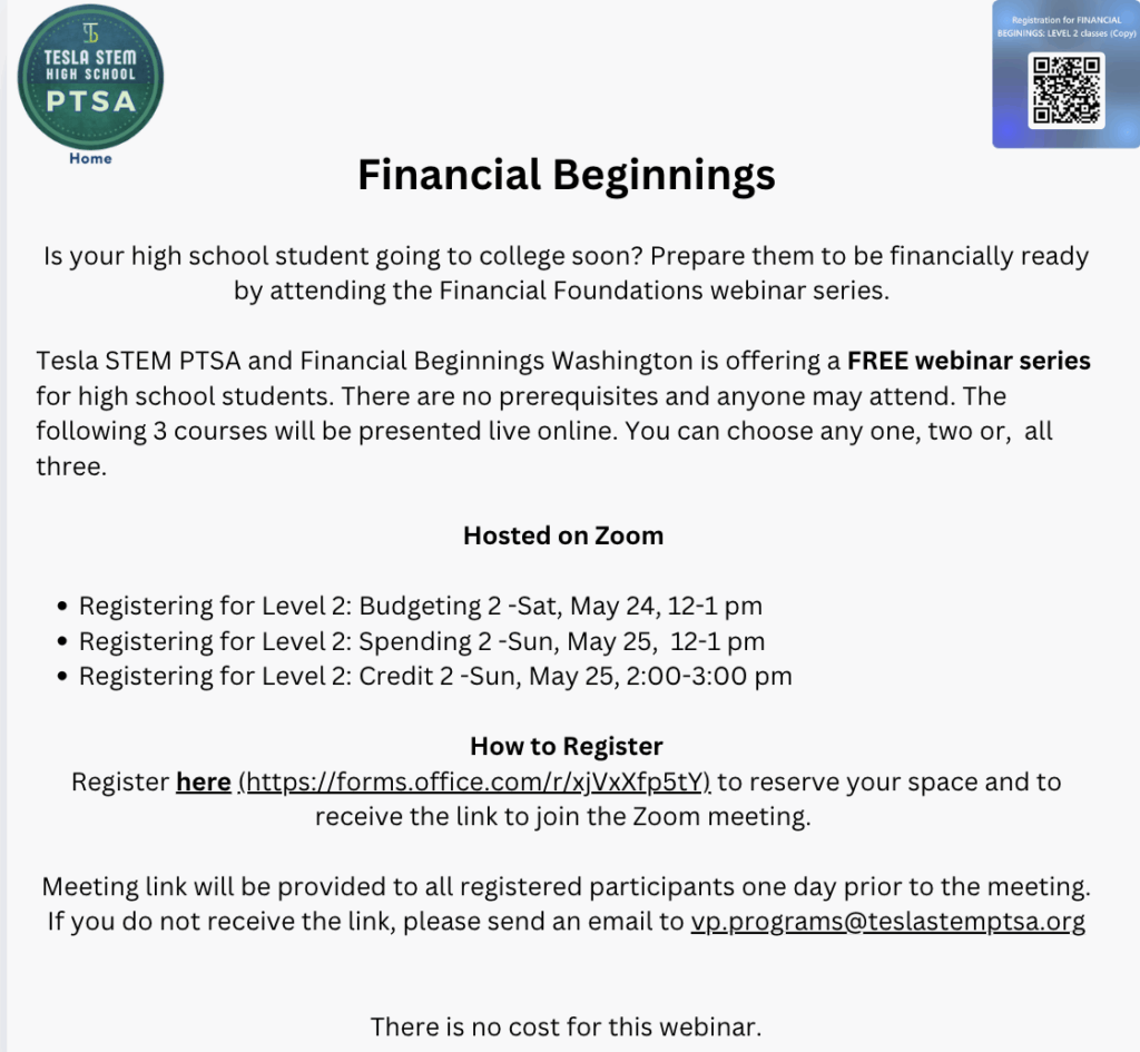 Tesla STEM PTSA, You Rock! – Lake Washington PTSA Council 2.8