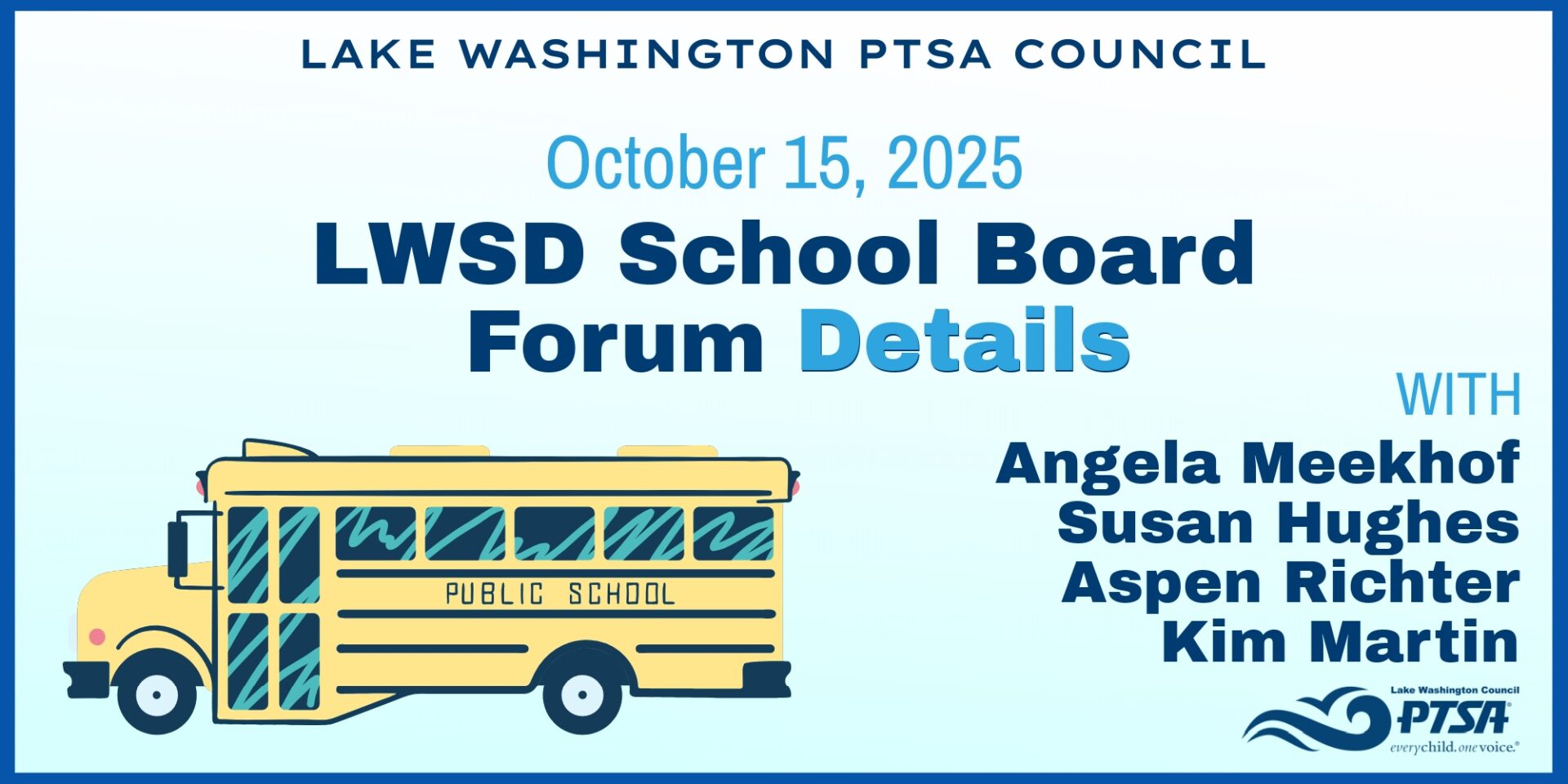 LWSD School Board Forum DETAILED Recap – Lake Washington PTSA Council 2.8